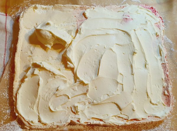 Strawberry Meringue Roll with Mascarpone Filling - Tasted Stories